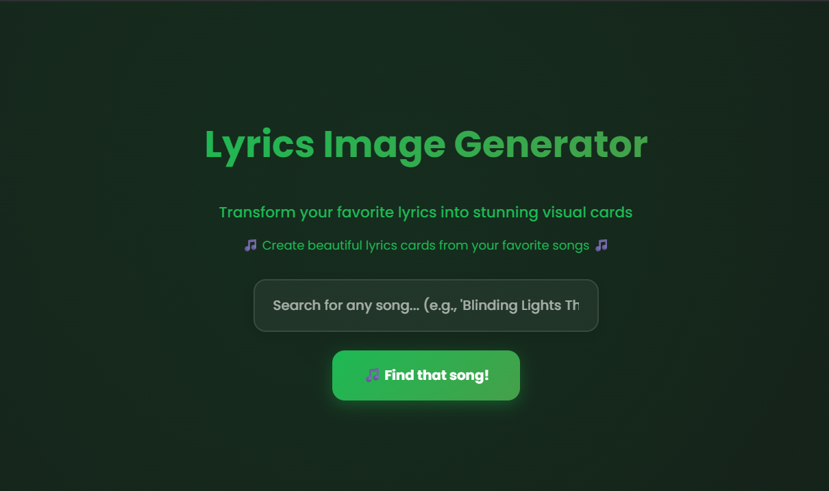 Lyrics Card Generator & Spotify Lyrics Card Maker — Lyricify